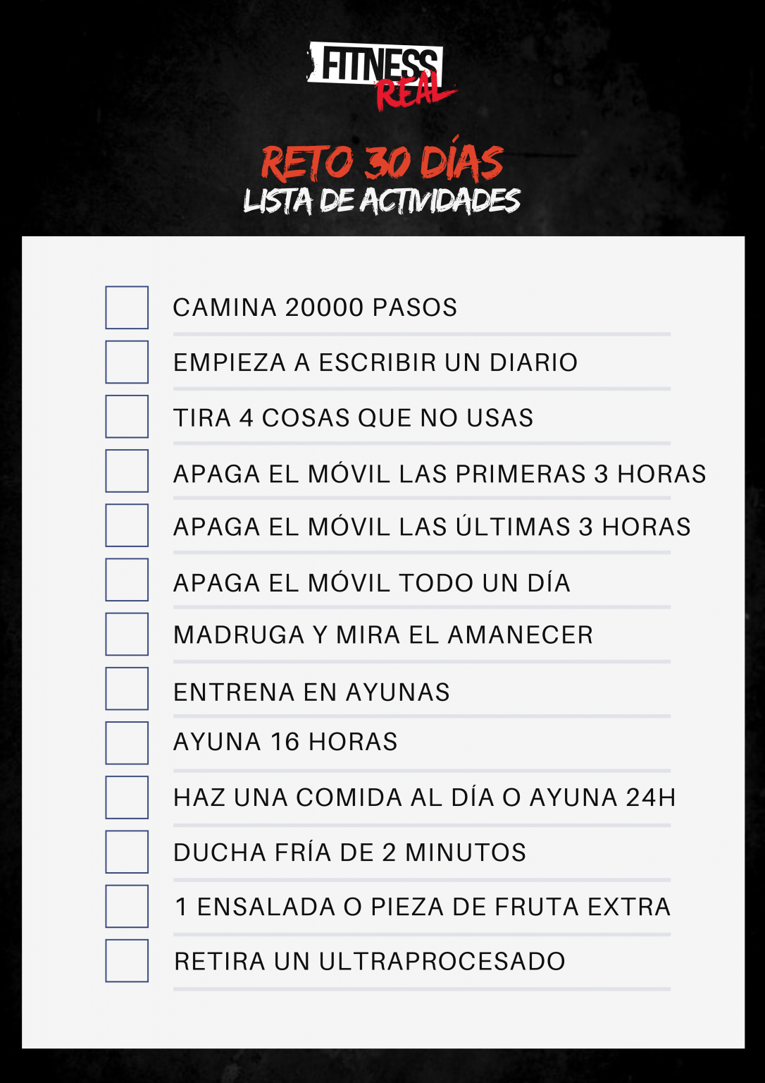 RETO 30 DÍAS - SEPTIEMBRE